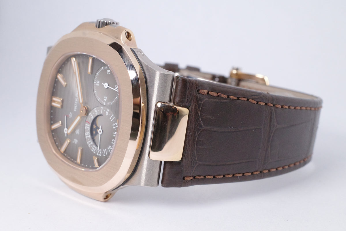 PATEK PHILIPPE 2011 NOS NEW UNWORN WHITE & ROSE GOLD NAUTILUS POWER RE – Honolulu Time