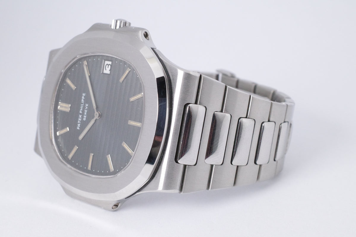 PATEK PHILIPPE 1978 VINTAGE NAUTILUS STAINLESS STEEL MINT 3700 WITH AR ...