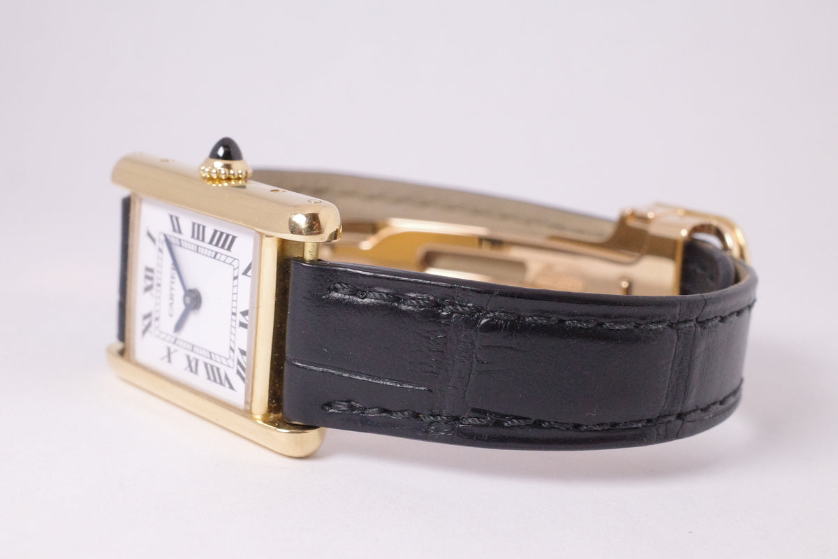 CARTIER 1978 VINTAGE YELLOW GOLD MANUAL WIND TANK LOUIS – Honolulu Time